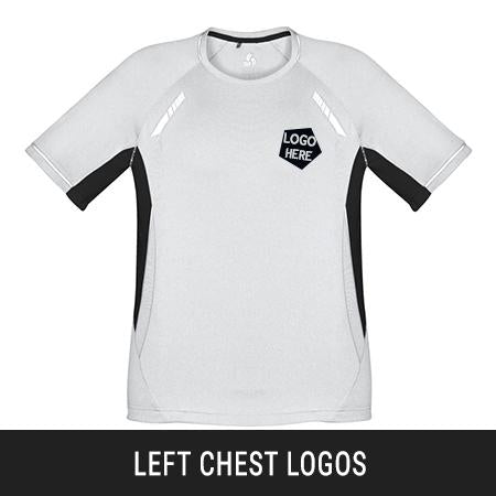 Heat Transfer Left/Right Chest Logos – T Shirt Wholesalers